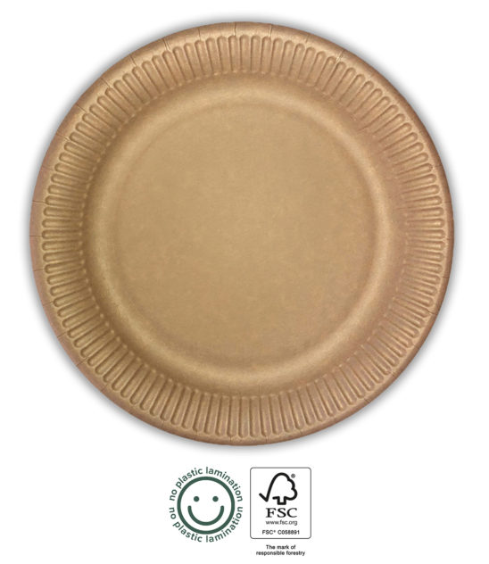 Sustainable Products Kraft Paper Plates 20 cm| PROCOS